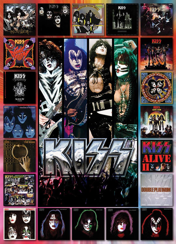 EuroGraphics Kiss: the Albums Jigsaw Puzzle (1000-Piece) - CJS Distributing