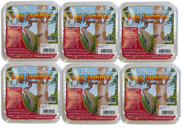 Pine Tree Farms Log Jammer Hot Pepper Suet 3 Plugs Per Pack (6 or 12 P ...