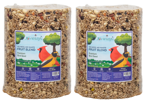 JCS Wildlife No Mess, No Waste Fruit Blend Premium Bird Seed Large Cyl ...